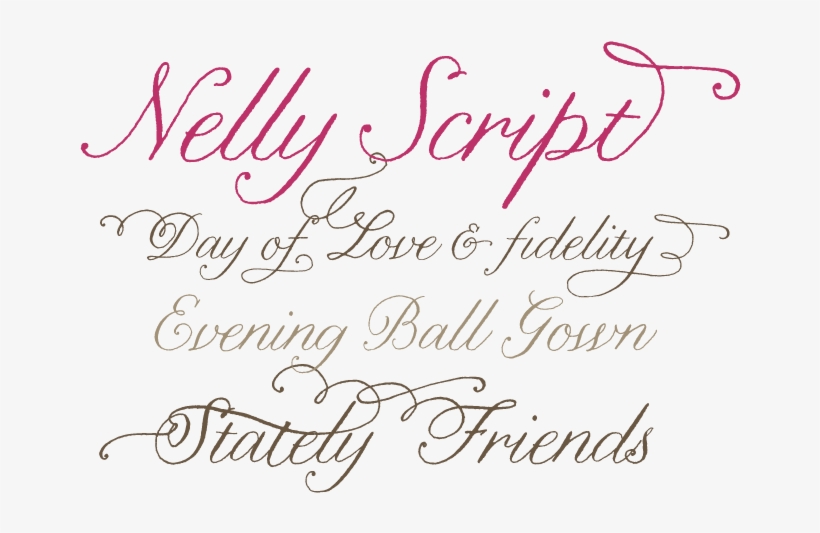 Nelly Script Font Sample - Free Transparent PNG Download - PNGkey