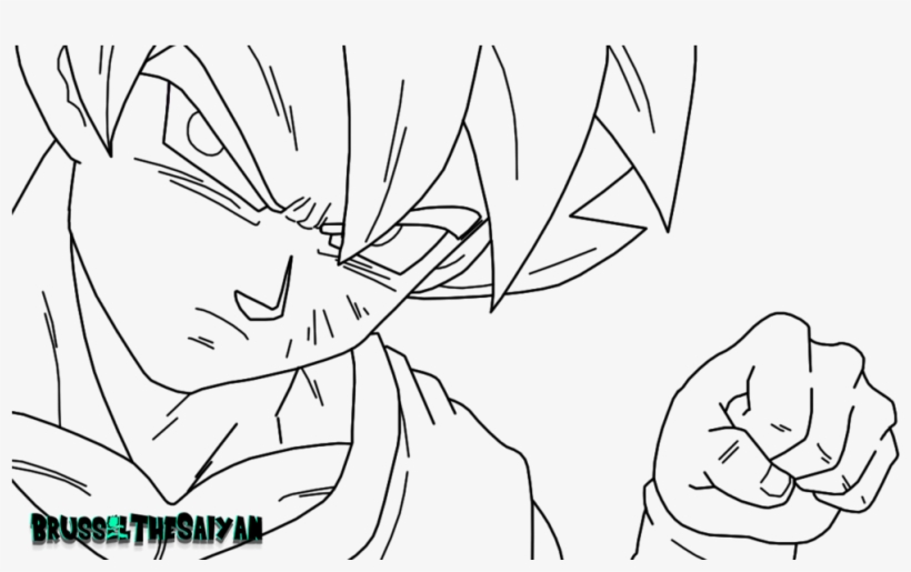 Ssb Goku Lineart - Free Transparent PNG Download - PNGkey