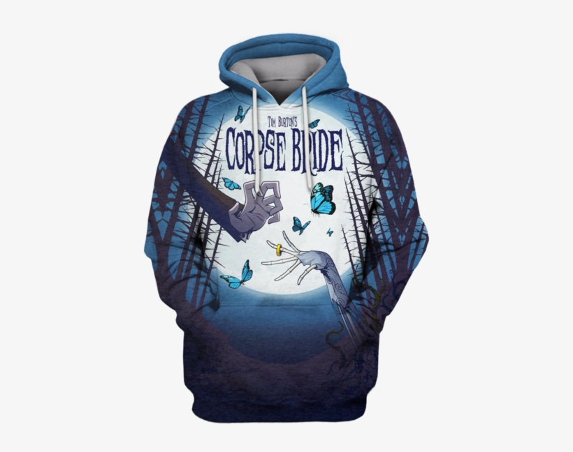 3d Tim Burton's Corpse Bride Hoodie - Free Transparent PNG Download ...