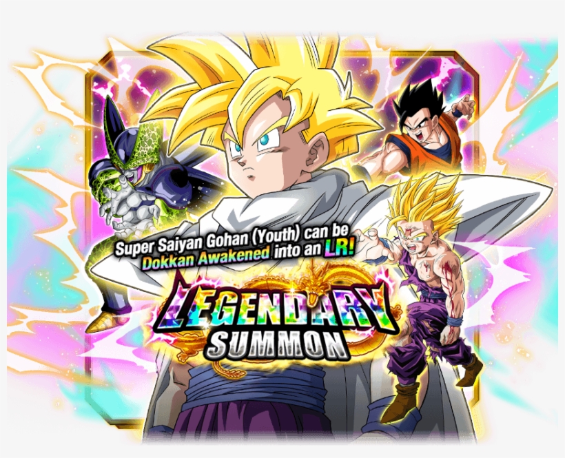 Super Saiyan Gohan Legendary Summon - Free Transparent PNG Download ...