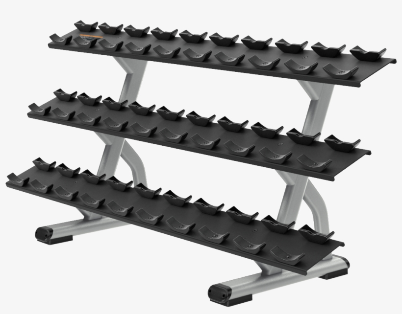 Precor 3 Tier 15 Pair Dumbbell Rack Dbr0815 - Free Transparent PNG ...
