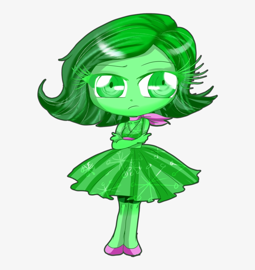 Chibi Disgust By Danielle Chan-d9g4uu0 - Inside Out - Free Transparent ...