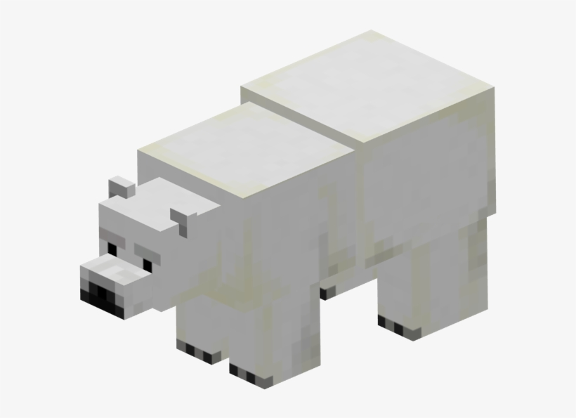 Polar Bear Minecraft - Minecraft Polar Bear - Free Transparent PNG ...