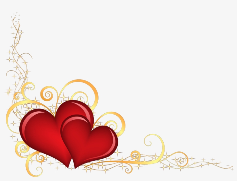 Red Heart Page Borders