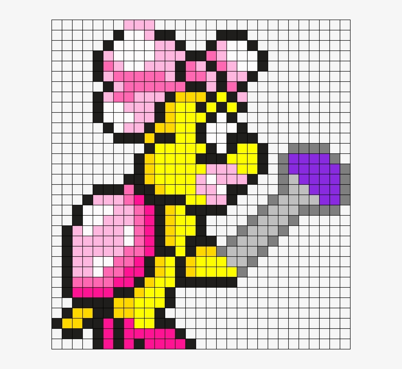 Wendy Koopa Perler Bead Pattern / Bead Sprite - Free Transparent PNG ...