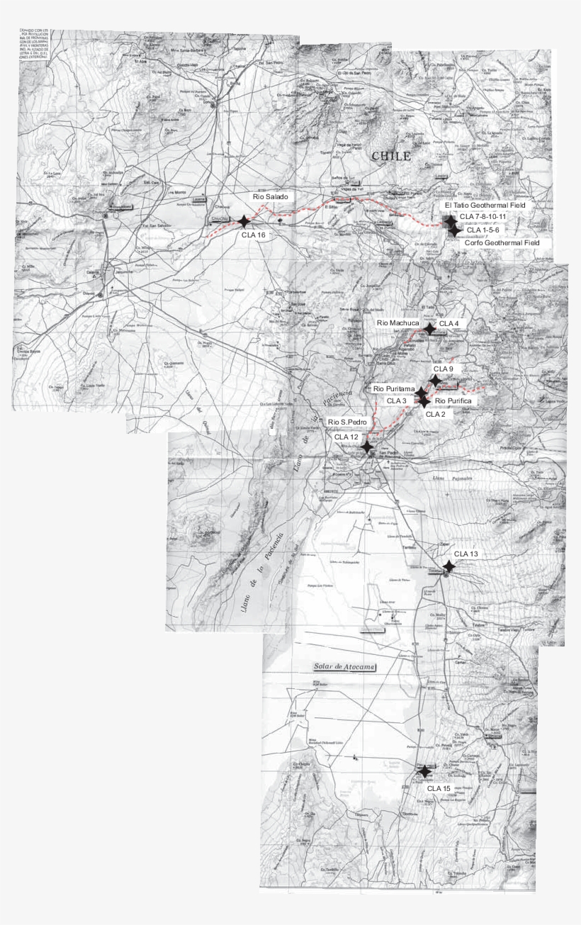 General Map Of The Atacama Desert With Sample Locations - Free ...