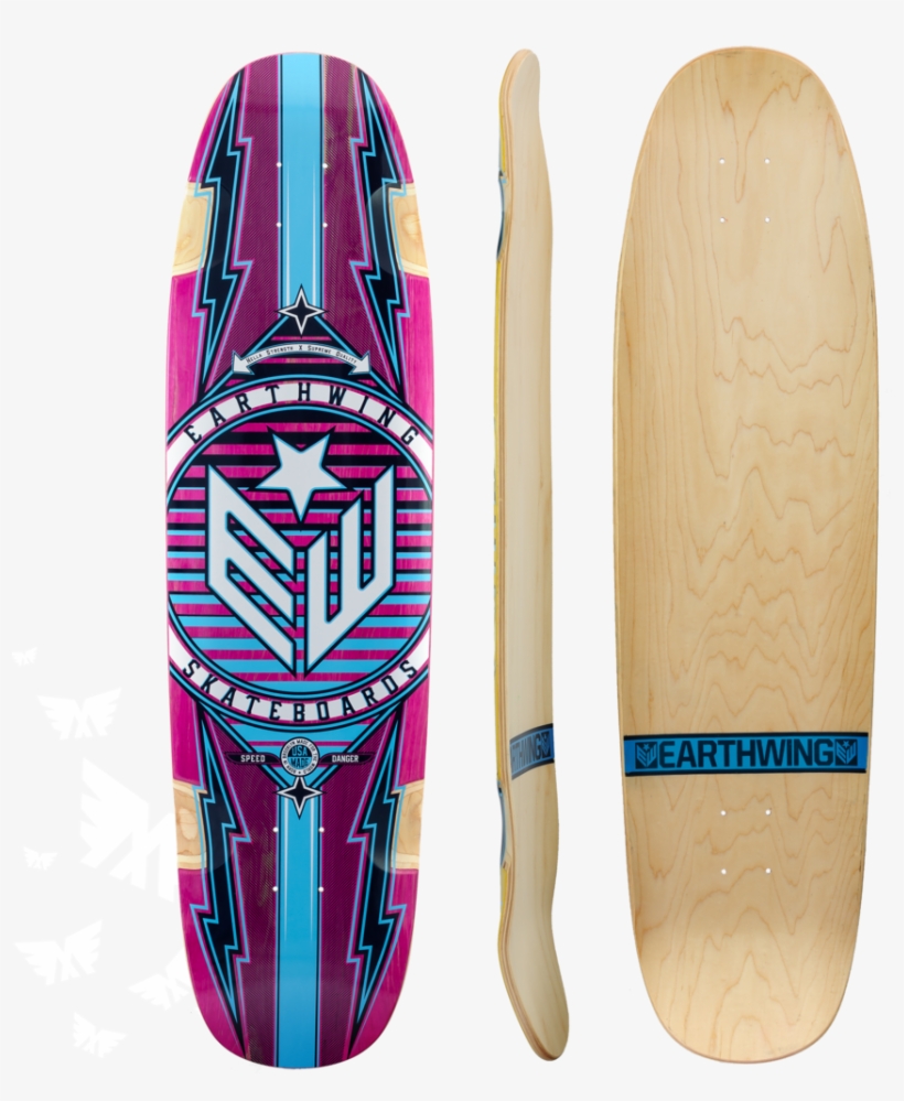 Earthwing Team 37 Longboard Skateboard Deck W/grip - Free Transparent ...