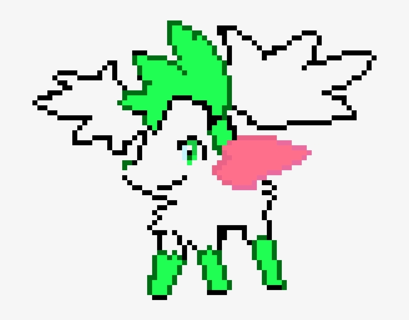 Shaymin Pixel Art - Free Transparent PNG Download - PNGkey