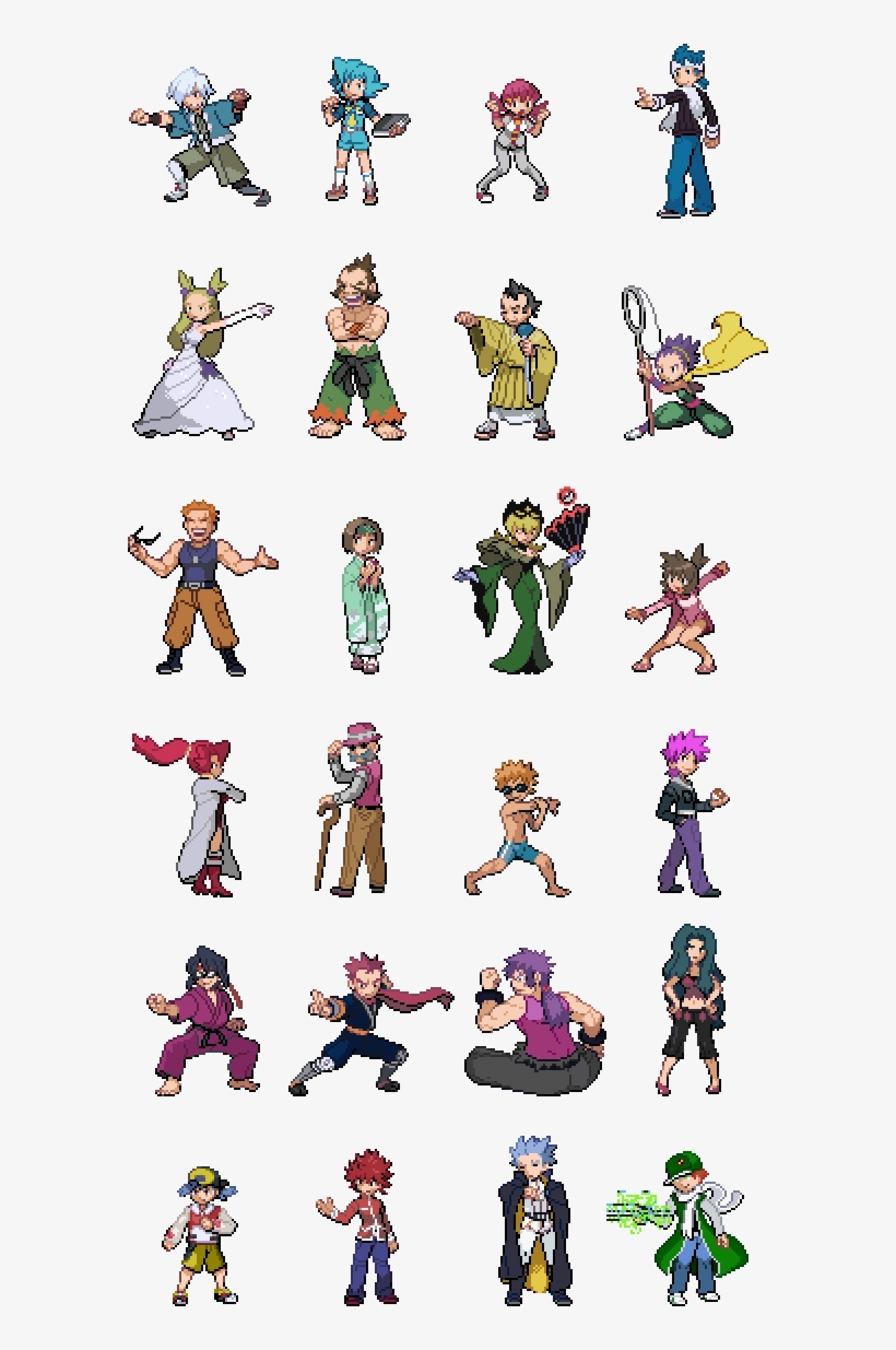 Tpp Fused Crystalfull Sprites Of The Fused Trainers - Free Transparent ...
