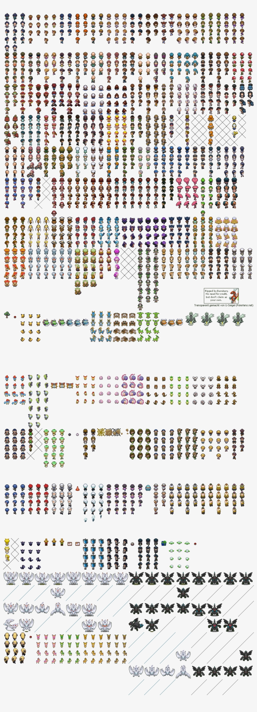 Pokemon Sprites, Gaming, Fan Art, Videogames, Games, - Free Transparent ...
