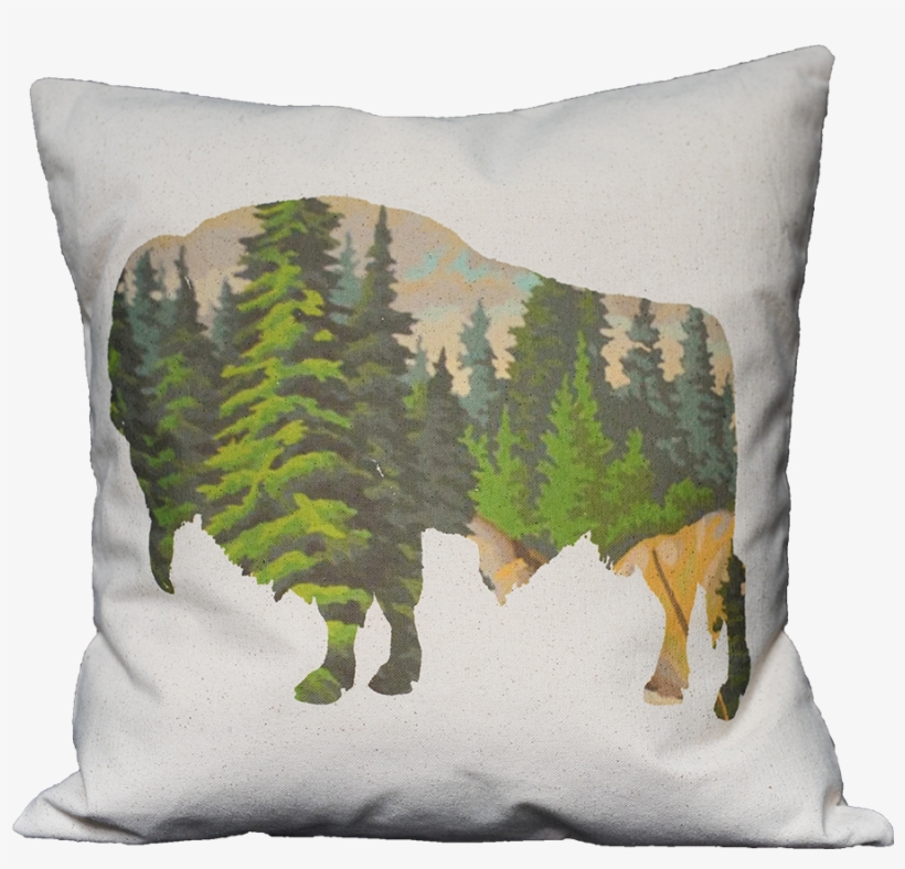 Paint By Number Buffalo - Cushion - Free Transparent PNG Download - PNGkey