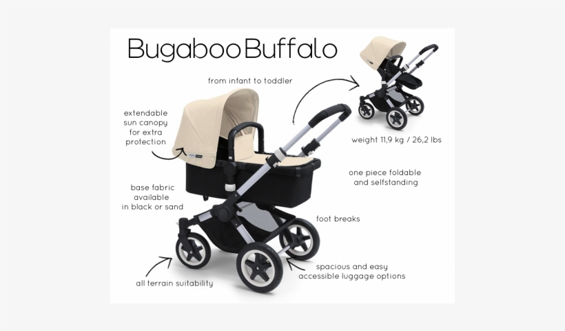 Bugaboo Colours - Bugaboo Buffalo Off White - Free Transparent PNG ...