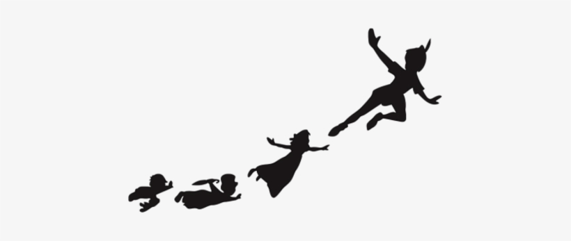 Transparent Shadows Peter Pan - Peter Pan Flying Silhouette - Free ...