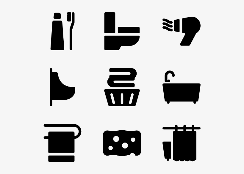 Bathroom Fill Icons - Bathroom Icon Png - Free Transparent PNG Download ...