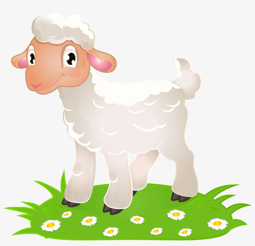 Easter With Grass Png Clip Art Image - Transparent Background Lamb ...