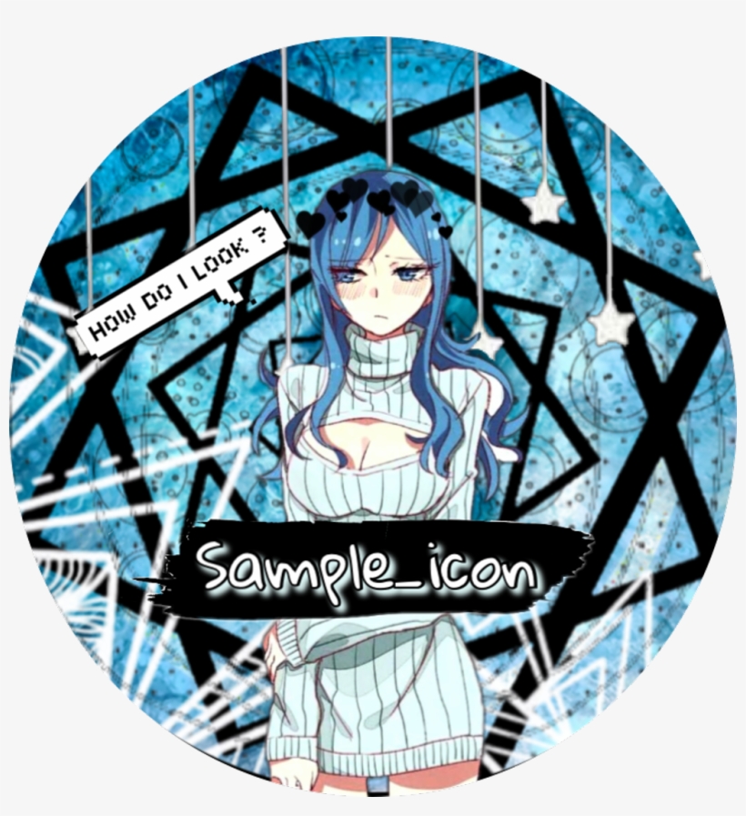 Juvia Icon Blue Dripdripdrop Drunkicon Freetoedit - Free Transparent ...