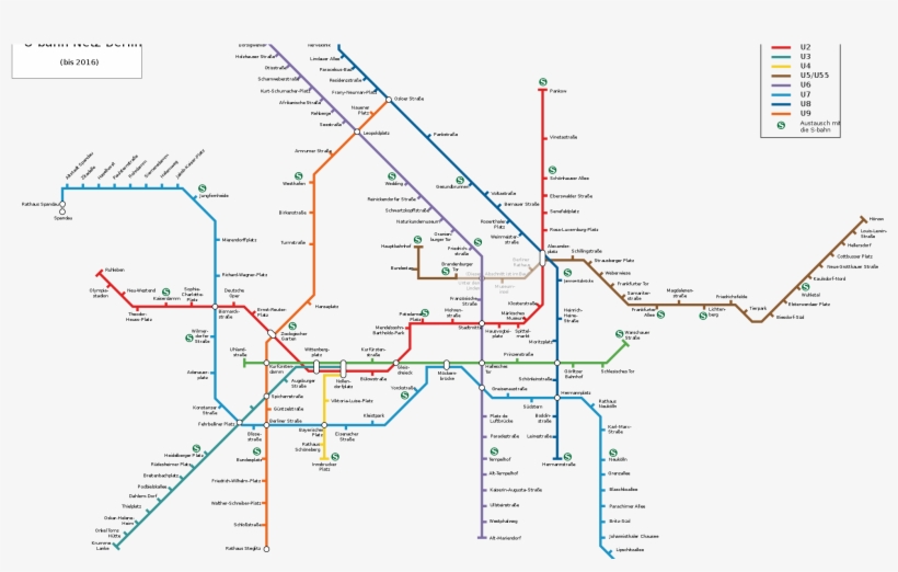 Original Berlin Underground Map - Free Transparent PNG Download - PNGkey