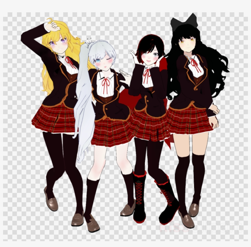 Rwby Blake School Uniform Clipart Blake Belladonna - Free Transparent ...