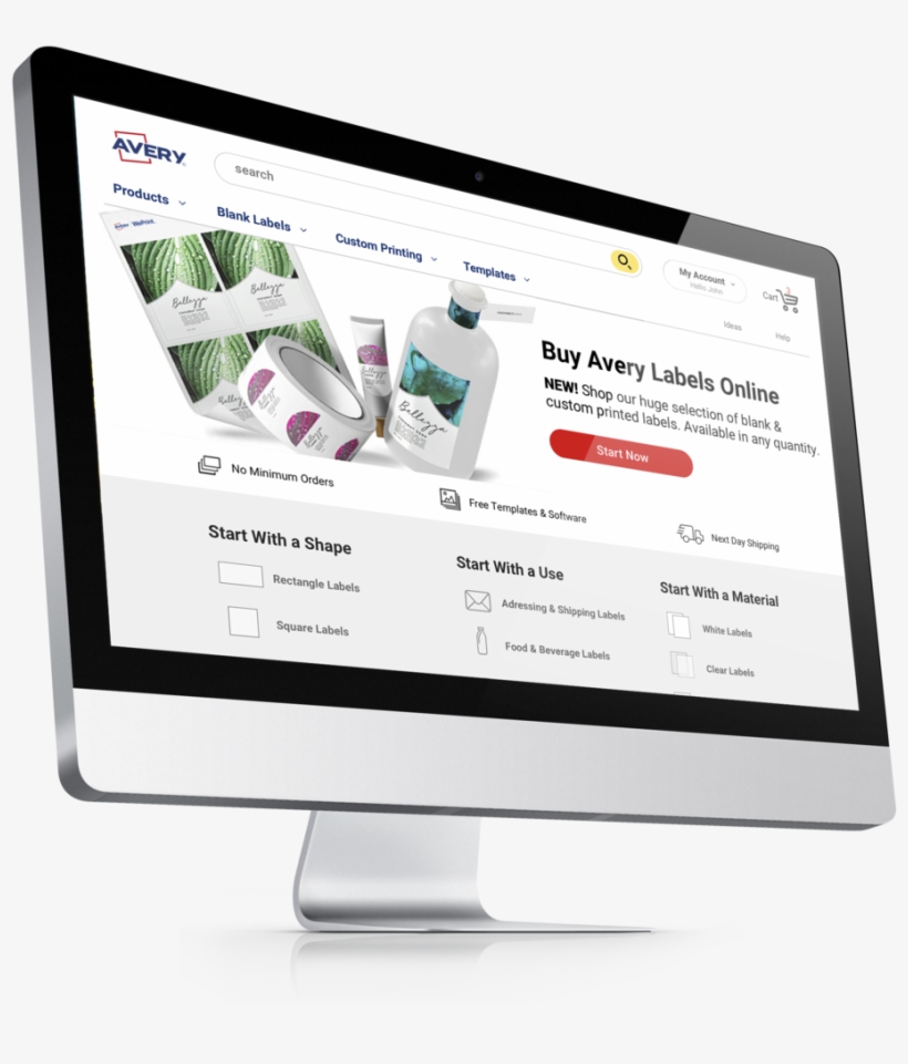 Imac Mock Up Avery Webpage Home - Free Transparent PNG Download - PNGkey