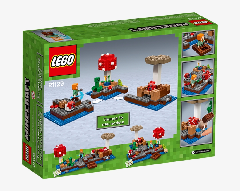 21129 Lego® Minecraft™ The Mushroom Island - Free Transparent PNG ...