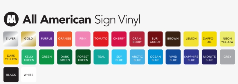 Sign Vinyl Color Chart - Free Transparent PNG Download - PNGkey