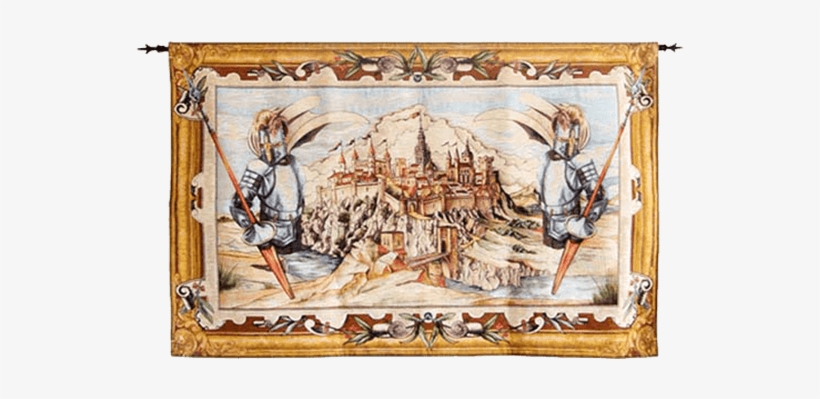 Small Medieval Tapestry Of Toledo Spain By Marto - Free Transparent PNG ...