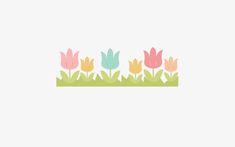 Tulips Border Clipart Tulip - Tulip Clipart Border - Free Transparent ...