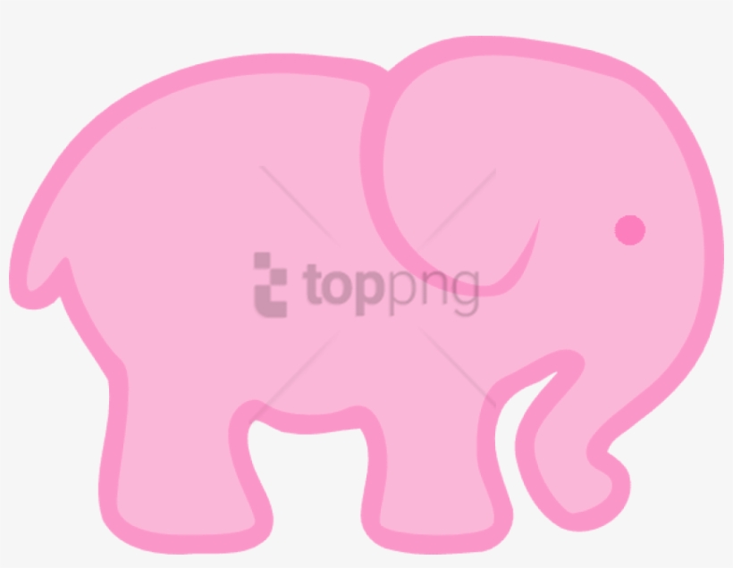 Larger Clipart Baby Elephant - Pink Elephant Clip Art - Free ...