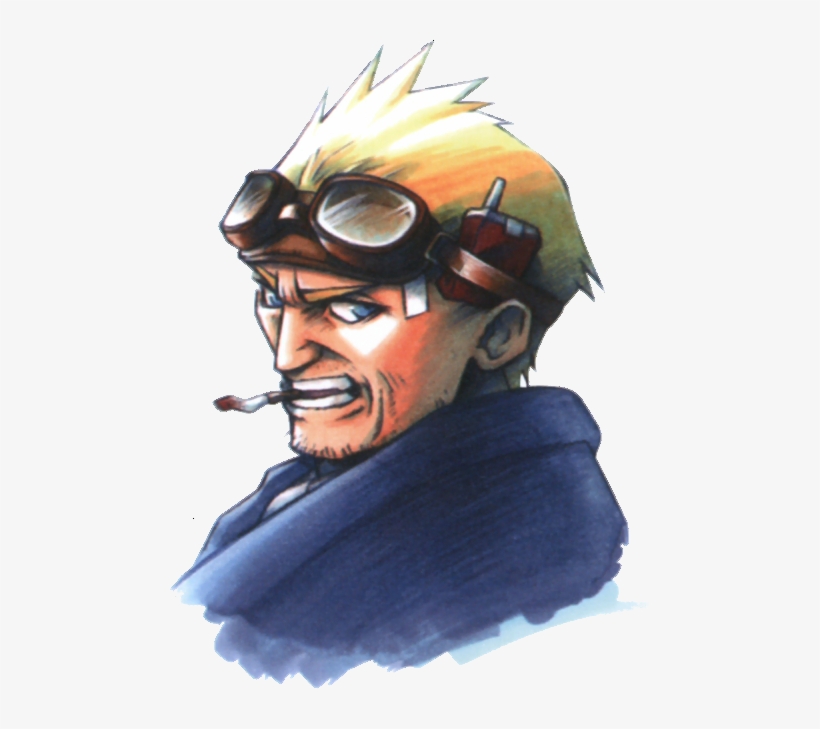 Cid Highwind Ffvii Portrait - Free Transparent PNG Download - PNGkey