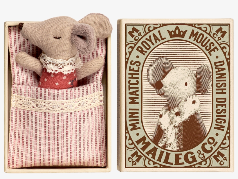 Sleepy Wakey Girl Mouse In Box - Free Transparent PNG Download - PNGkey