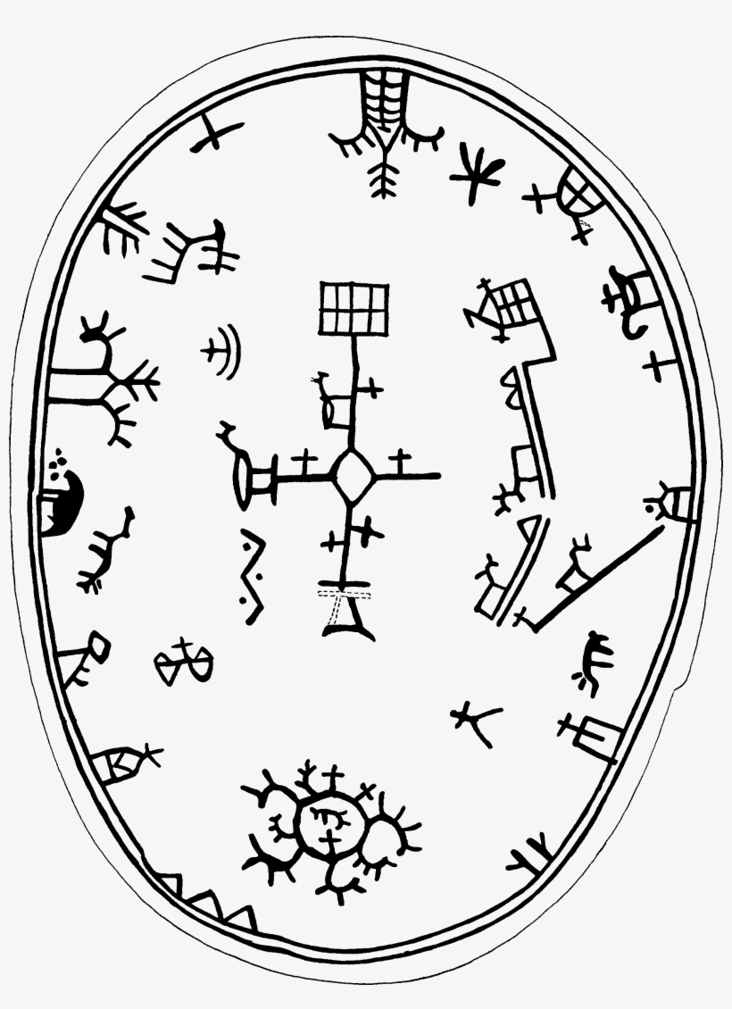 Sámi Mythology Shaman Drum Samisk Mytologi Schamantrumma - Free ...