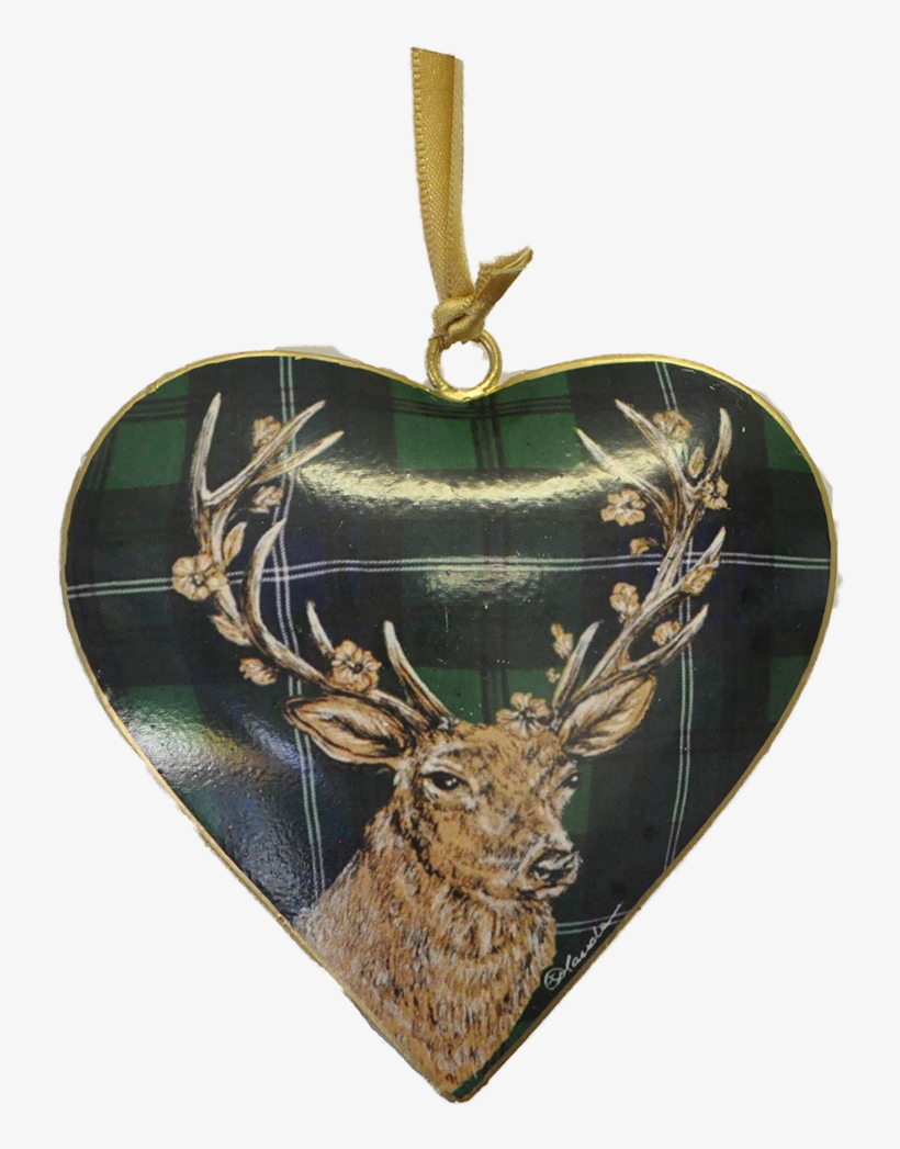 Stag Green Heart Metal Decoration - Free Transparent PNG Download - PNGkey