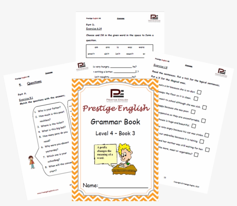 Free English Grammar Book Level 4 Book 3 Sample - Free Transparent PNG ...