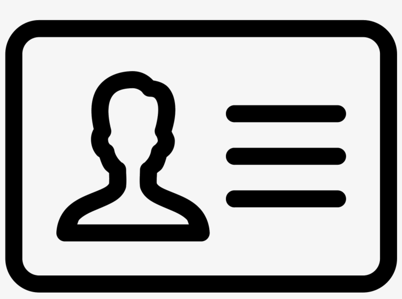 Identification Documents Icon - Icone Carte D Identité - Free ...