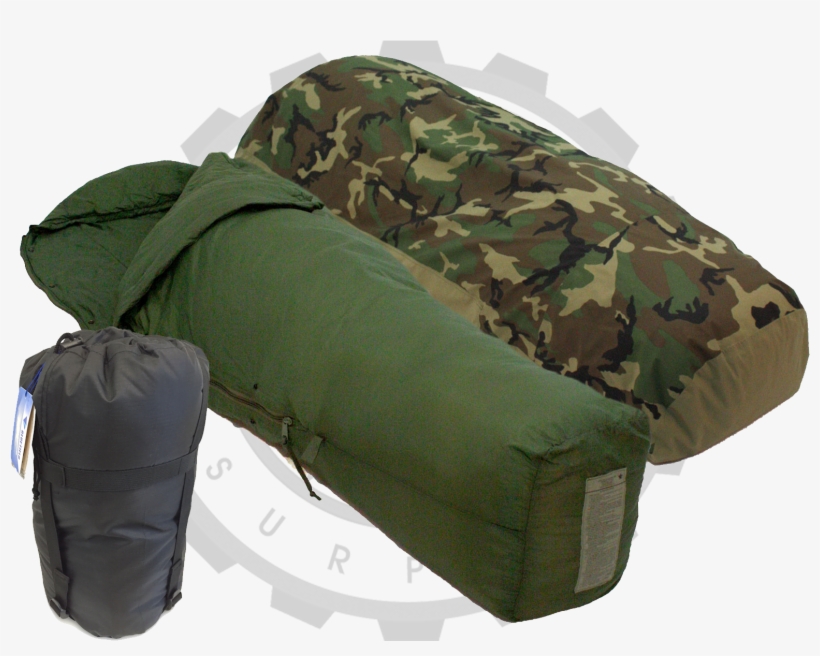 Warm Weather Sleep System - Tennier Woodland Camouflage Waterproof Bivy ...