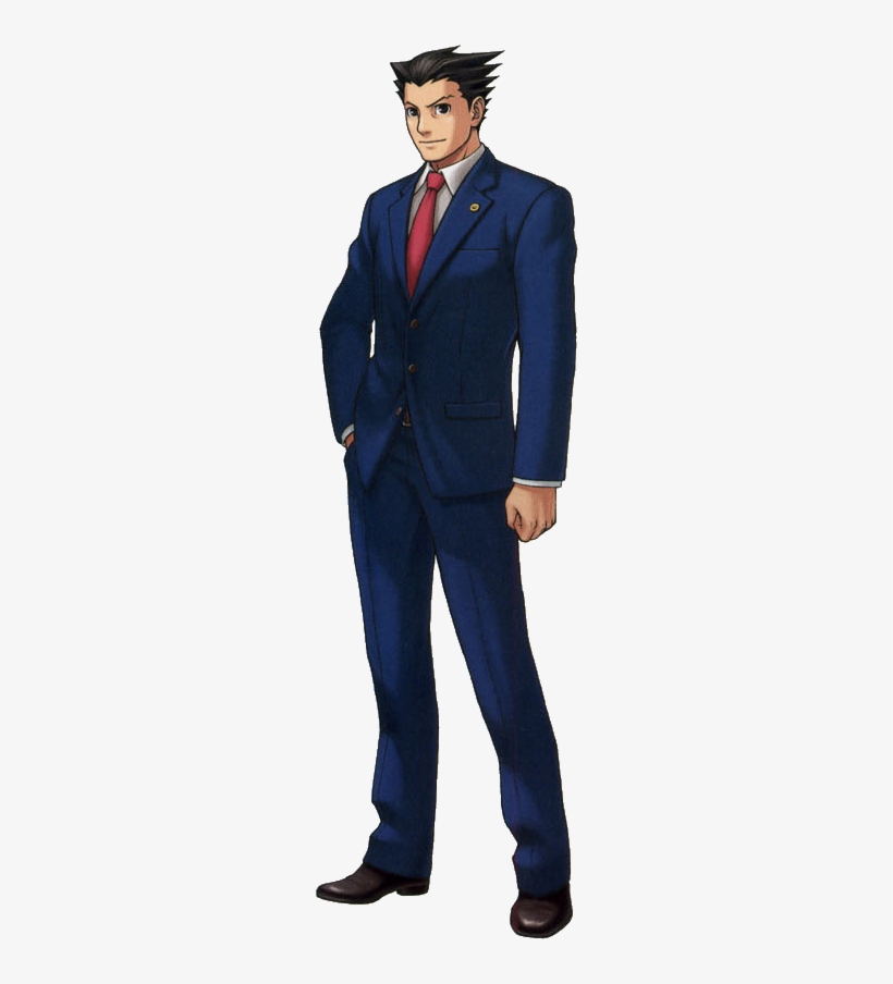 Phoenix Body - Phoenix Wright Full Body - Free Transparent PNG Download ...