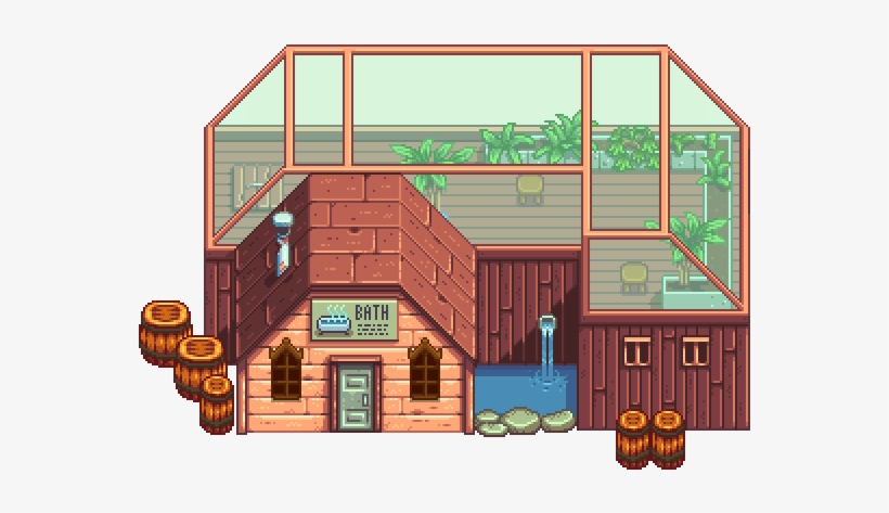 Spa - Stardew Valley Buildings Mod - Free Transparent PNG Download - PNGkey