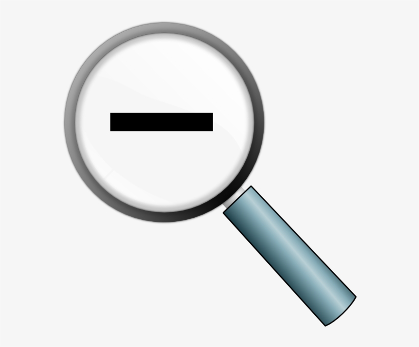 Magnifying Glass With Minus Sign - Free Transparent PNG Download - PNGkey
