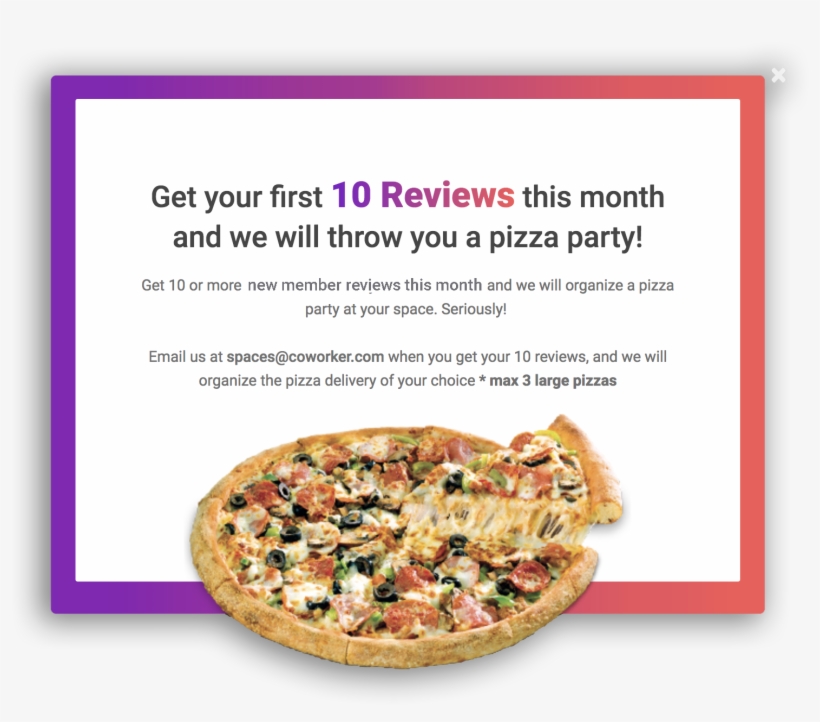 Win A Pizza Party For Your Members - Free Transparent PNG Download - PNGkey