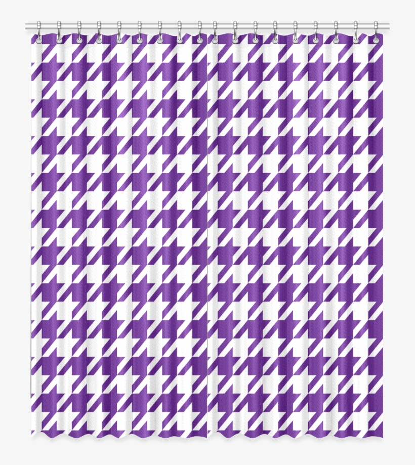 Royal Purple And White Houndstooth Classic Pattern - Motif Chanel ...