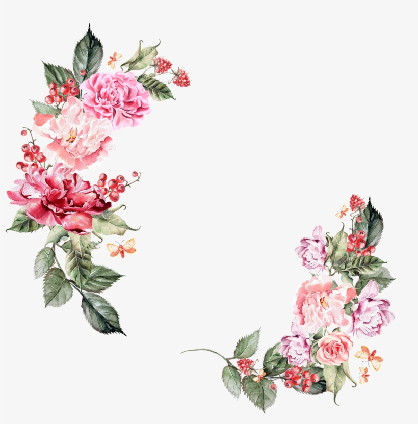 Download - Floral Border Hd - Free Transparent PNG Download - PNGkey