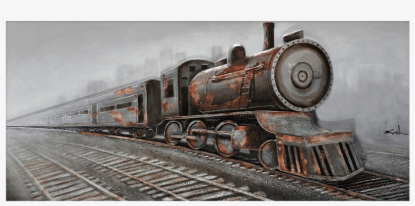 3d Train Painting - Free Transparent PNG Download - PNGkey