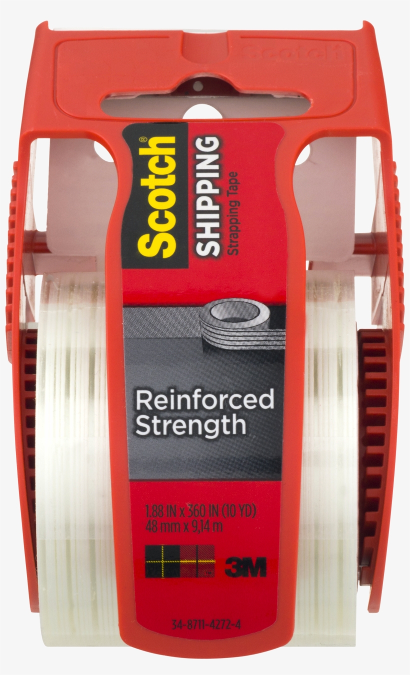 Scotch Reinforced Clear Strapping Tape, 2in - Free Transparent PNG ...