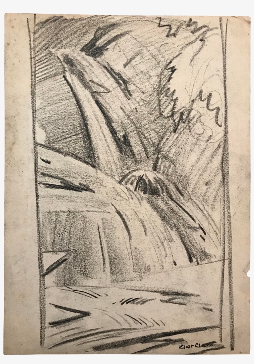 Drawing Watercolors Waterfall - Drawing - Free Transparent PNG Download ...