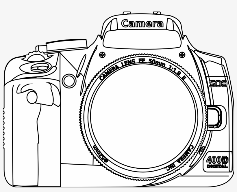 Camera Black And White Clip Art