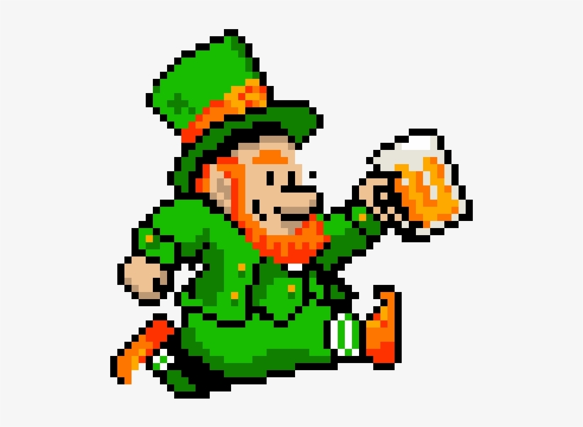 Leprechaun - Leprechaun Pixel Art - Free Transparent PNG Download - PNGkey