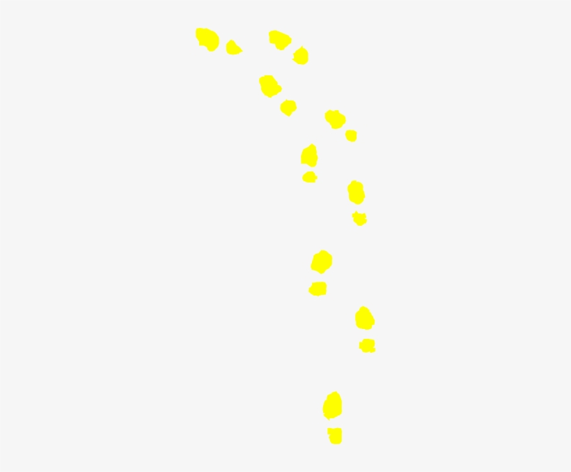 Small - Yellow Footprint Trail - Free Transparent PNG Download - PNGkey