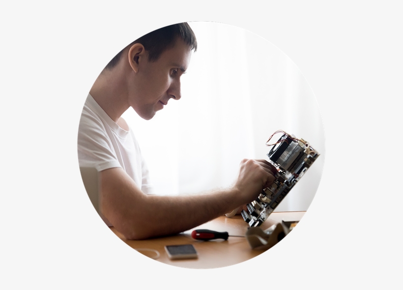 Technician 2-circle - Computer Repair Technician - Free Transparent PNG ...