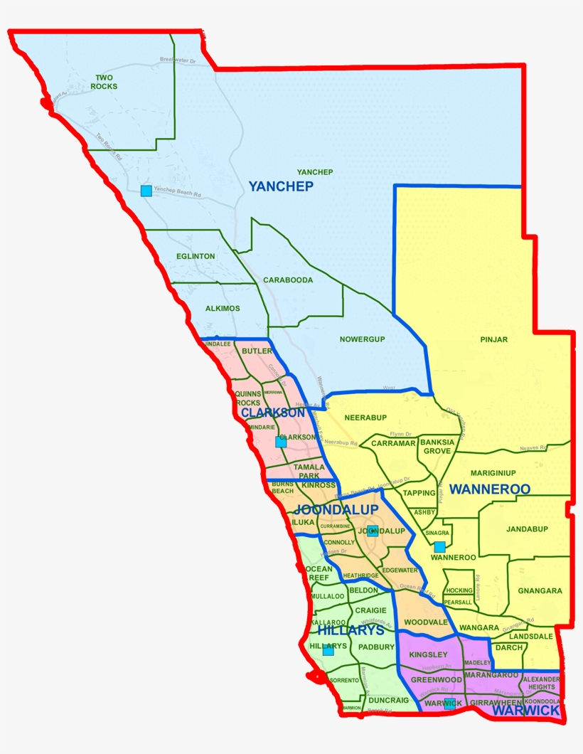 Joondalup District Map - Atlas - Free Transparent PNG Download - PNGkey