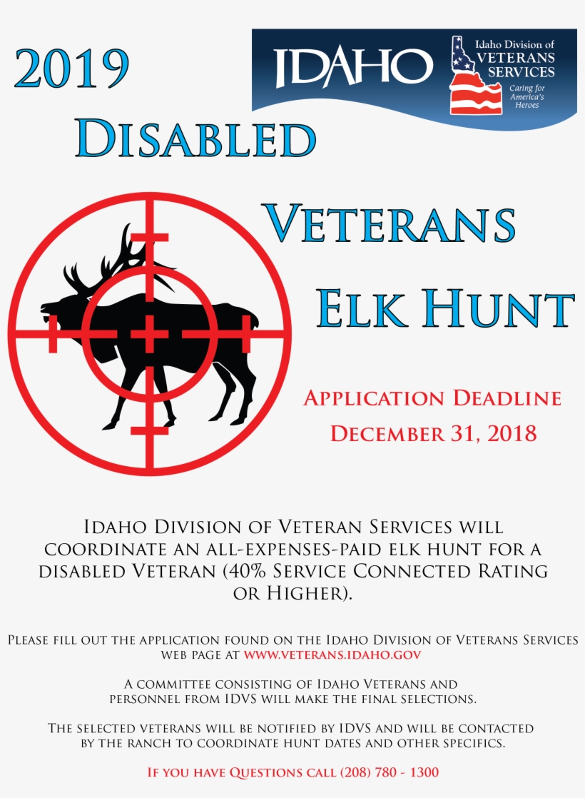 2019 Disabled Veterans Elk Hunt For Veterans With 40% - Idaho - Free ...